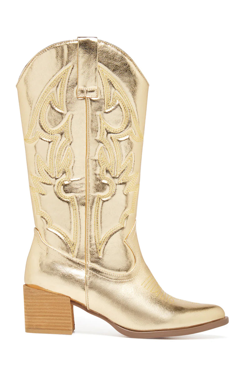 Shop the THERAPY Ranger Boot Gold