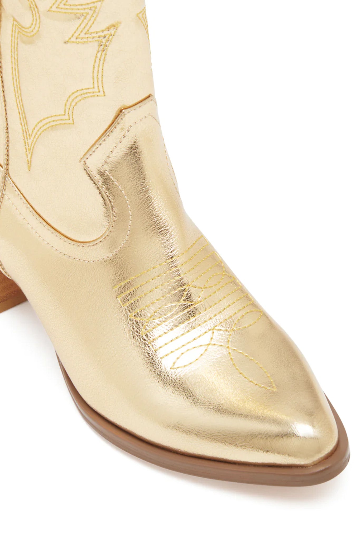 Shop the THERAPY Ranger Boot Gold | Selfie Leslie Australia