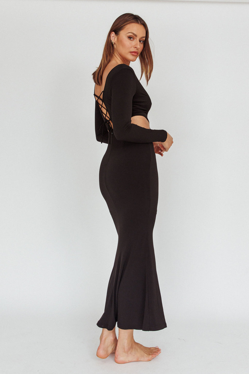 Shop the Dress Codes Cut-Out Maxi Dress Black