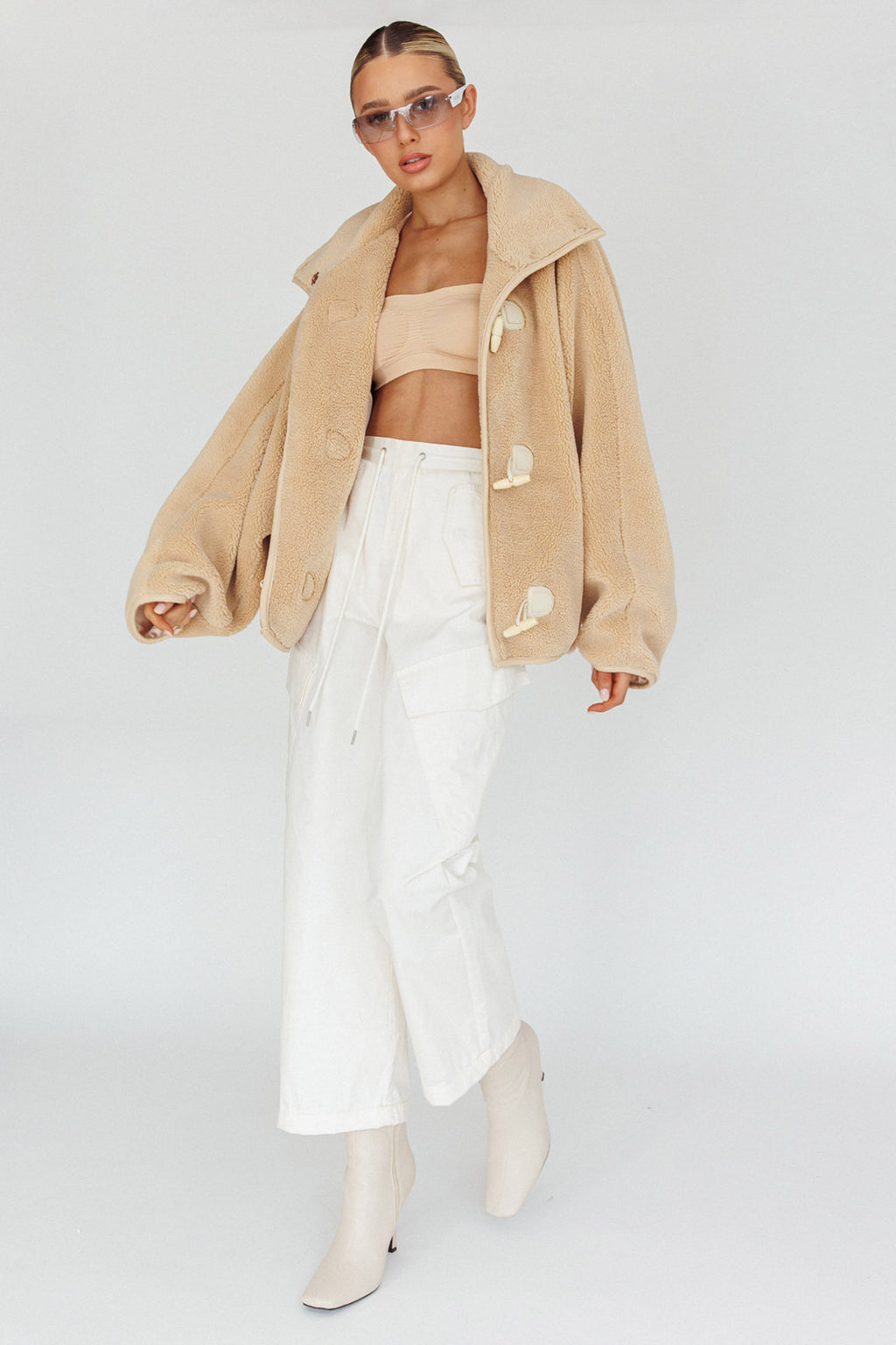 Cambra Toggle Jacket Cream– Selfie Leslie Australia
