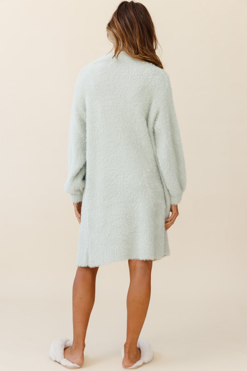 Shop the Hold The Phone Long Sleeve Duster Cardigan Sage